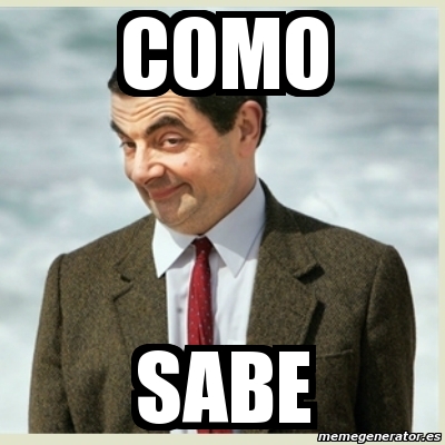 Meme Mr Bean - como sabe - 8075110
