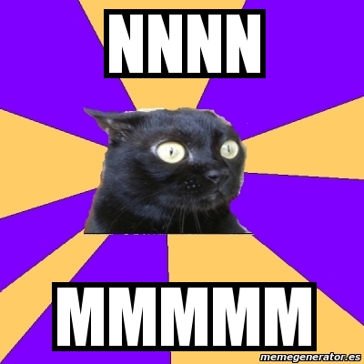 Meme Anxiety Cat - nnnn mmmmm - 8927538