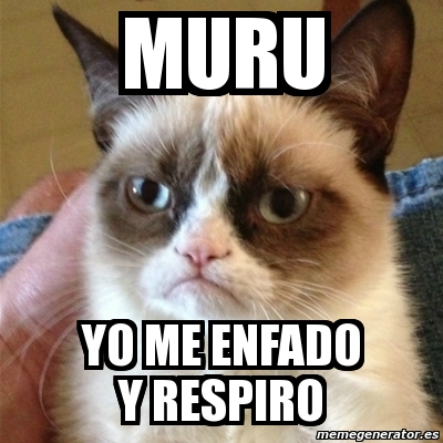 Meme Grumpy Cat - MURU YO ME ENFADO Y RESPIRO - 9556172