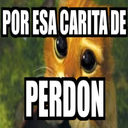 Meme Personalizado - por esa carita de perdon - 171611