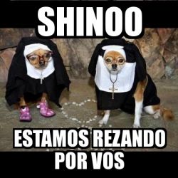 Meme Personalizado - shinoo estamos rezando por vos - 374891