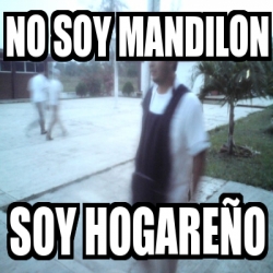 Meme Personalizado - no soy mandilon soy hogareÃ±o - 387402