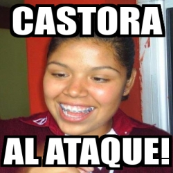 Meme Personalizado - castora al ataque! - 493494