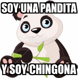 Meme Personalizado - soy una pandita y soy chingona - 519923