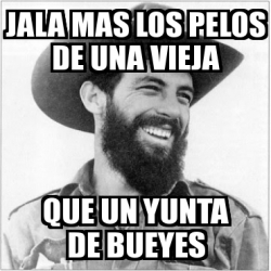 Meme Personalizado - jala mas los pelos de una vieja QUE UN YUNTA DE ...