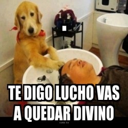 Meme Personalizado - . te digo lucho vas a quedar divino - 763552