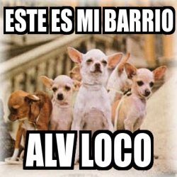 Meme Personalizado - este es mi barrio alv loco - 840546
