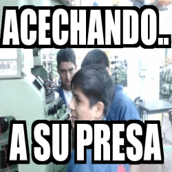 Meme Personalizado - acechando.. a su presa - 897677