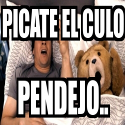 Meme Personalizado - PICATE EL CULO PENDEJO.. - 1220360