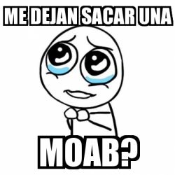 Meme Por favor - Me dejan sacar una moab? - 1276865