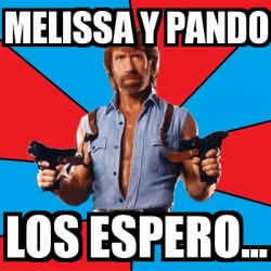 Meme Chuck Norris - melissa y pando los espero... - 1287755