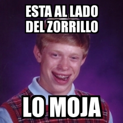 Meme Bad Luck Brian - esta al lado del zorrillo lo moja - 1530336