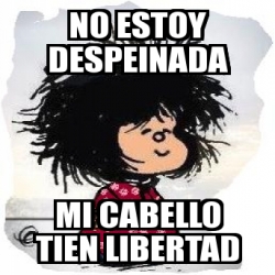 Meme Personalizado - no estoy despeinada mi cabello tien libertad - 1812162