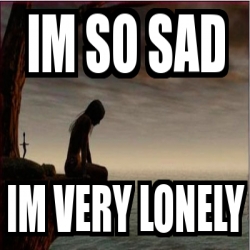 Meme Personalizado - im so sad im very lonely - 1938558