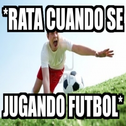Meme Personalizado - *rata cuando se jugando futbol* - 1948107