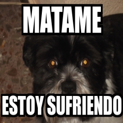Meme Personalizado - mATAME ESTOY SUFRIENDO - 1990937