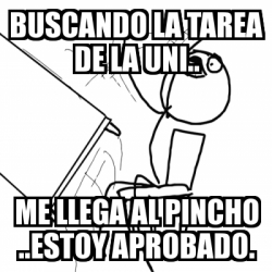 Meme Desk Flip Rage Guy - buscando la tarea de la uni.. me llega al ...