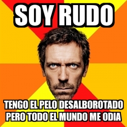 Meme House - soy rudo tengo el pelo desalborotado pero todo el mundo me ...