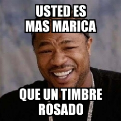 Meme Yo Dawg - usted es mas marica que un timbre rosado - 11980156