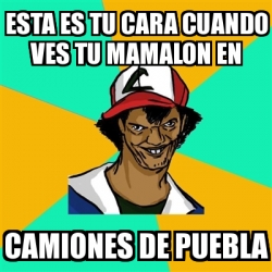 Meme Ash Pedreiro - ESTA ES TU CARA CUANDO VES TU MAMALON EN CAMIONES ...