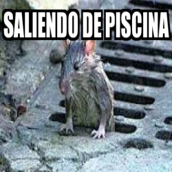 Meme Personalizado - saliendo de piscina - 13579781