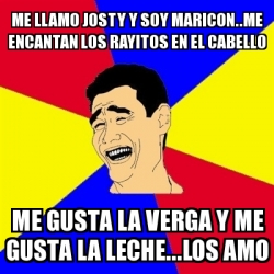 Meme Yao Ming - ME LLAMO JOSTY Y SOY MARICON..me encAntan los rayitos ...