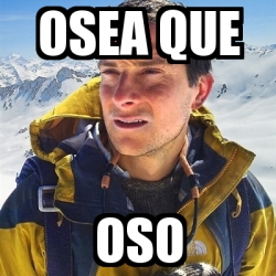 Meme Bear Grylls - osea que OSO - 13865869