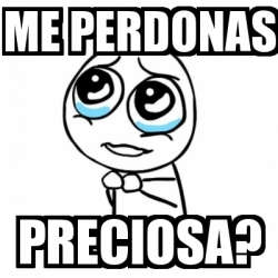 Meme Por favor - me perdonas preciosa? - 14943701