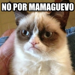 Meme Grumpy Cat - NO POR MAMAGUEVO - 16255587