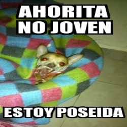 Meme Personalizado - AHORITA NO JOVEN estoy poseida - 16713401