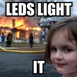 Meme Disaster Girl - leds light It - 16827413