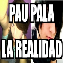 Meme Personalizado - pau pala la realidad - 16875392
