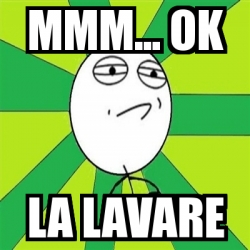 Meme Challenge Accepted - mmm... ok la lavare - 16906013