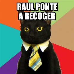Meme Business Cat - Raul ponte a recoger - 17104336