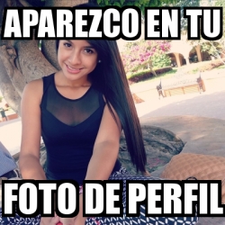 Meme Personalizado - APAREZCO EN TU FOTO DE PERFIL - 17110696