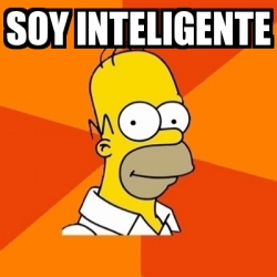 Meme Homer - soy inteligente - 17193320