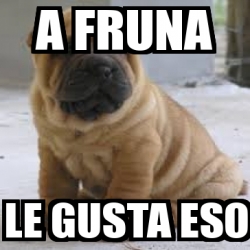 Meme Personalizado - a fruna le gusta eso - 17410680