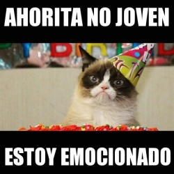 Meme Personalizado - Ahorita no joven Estoy emocionado - 17439949