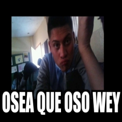 Meme Personalizado - osea que oso wey - 17079868