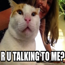 Meme Personalizado - r u talking to me? - 17894308