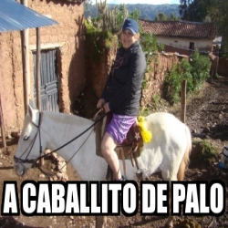 Meme Personalizado - a cABALLITO DE PALO - 18329850