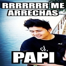 Meme Personalizado - rrrrrrr me arrechas papi - 18372270
