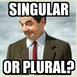Meme Mr Bean - singular or Plural? - 18621610