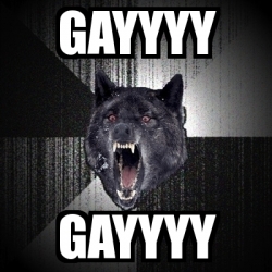 Meme Insanity Wolf - Gayyyy Gayyyy - 18856652