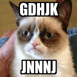 Meme Grumpy Cat - gdhjk jnnnj - 19238136