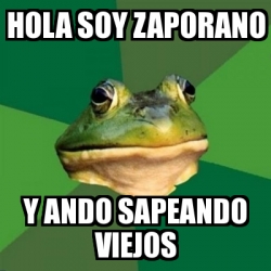 Meme Foul Bachelor Frog - hola soy zaporano y ando sapeando viejos ...
