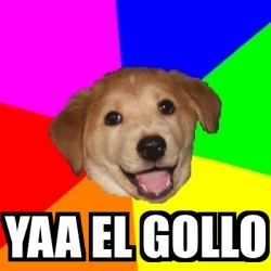 Meme Advice Dog - YAA EL GOLLO - 19544261