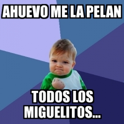 Meme Bebe Exitoso - ahuevo me la pelan todos los miguelitos... - 19660493