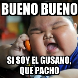 Meme fat chinese kid - Bueno bueno Si soy el gusano, que pacho - 19907533