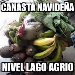 Meme Personalizado - Canasta NavideÃ±a nivel lago agrio - 19990383